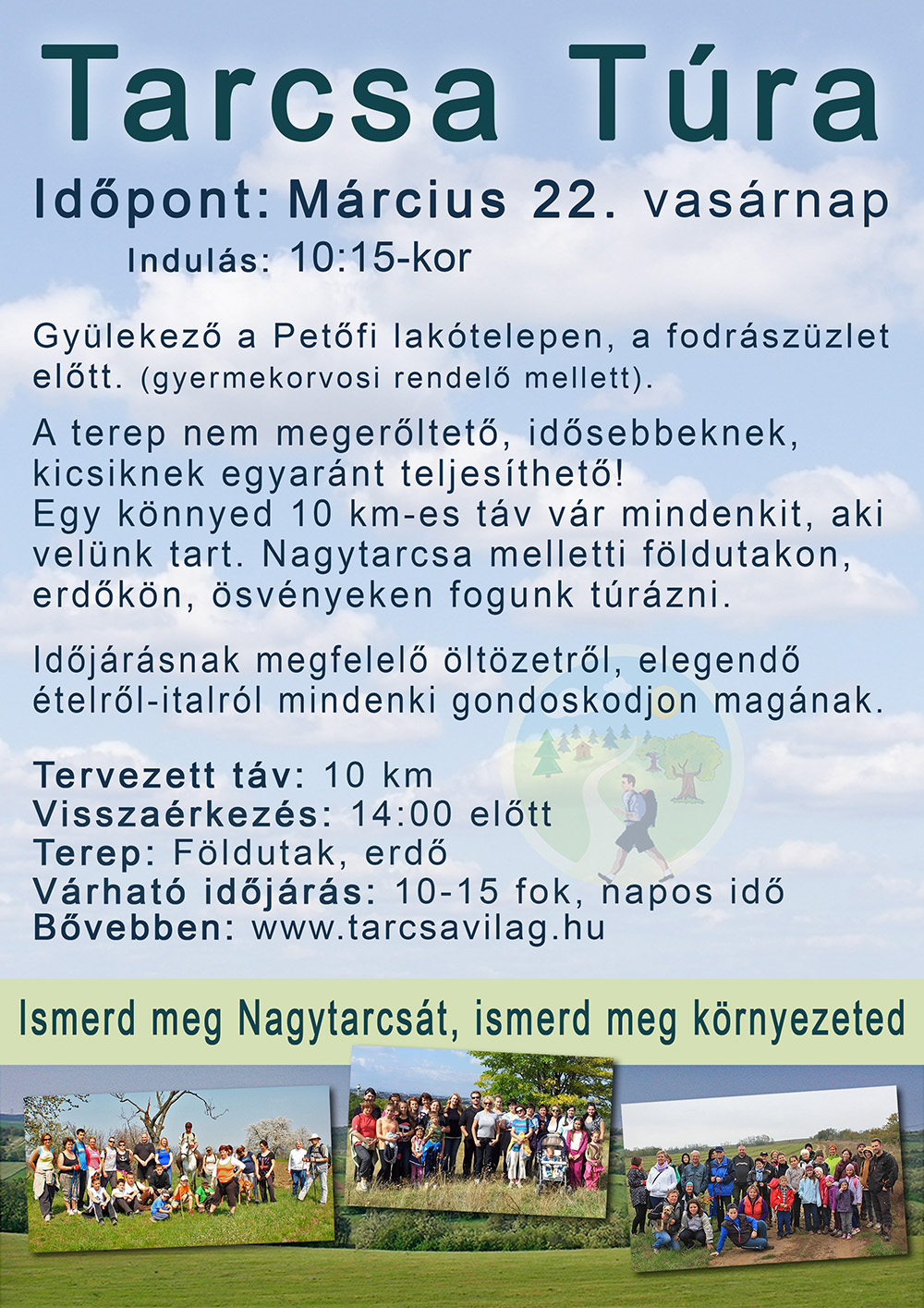 Nagytarcsa község hivatalos oldala: Tarcsa Túra